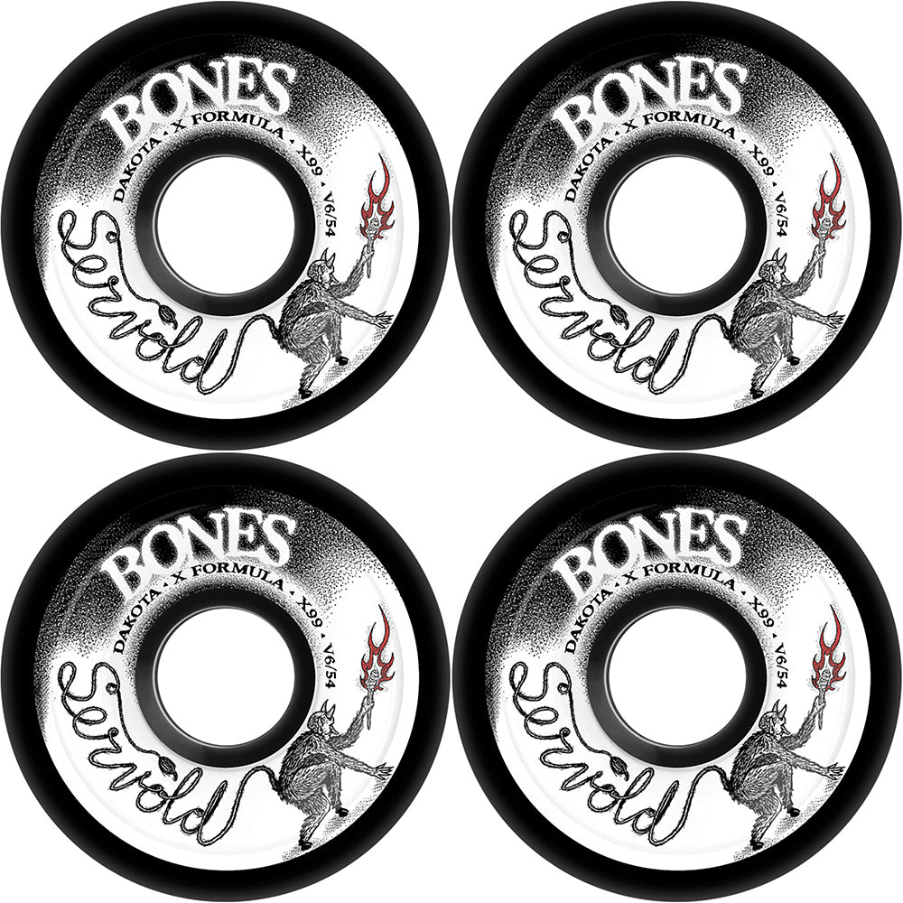 Bones X-Formula Dakota Servold Eternal Search V6 Widecut 99A Wheels 54 ...
