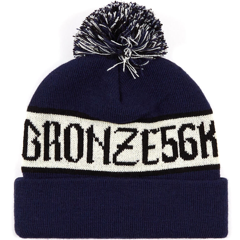 Bronze 56K Poof Ball Beanie Navy | NOTE shop