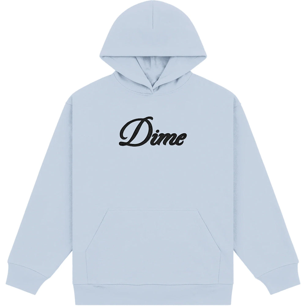 Dime MTL Cursive Hoodie Blue Fog | NOTE shop