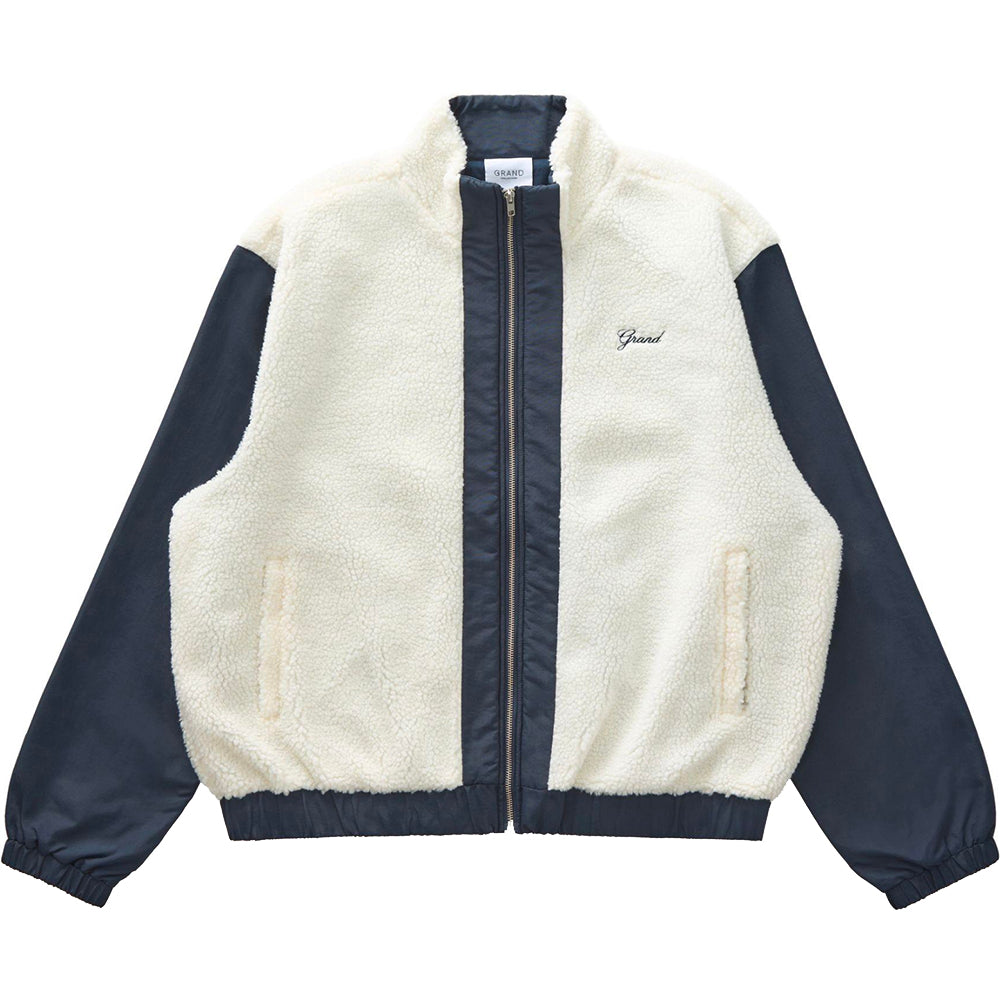 Grand Collection Sherpa/Nylon Track Jacket | NOTE shop