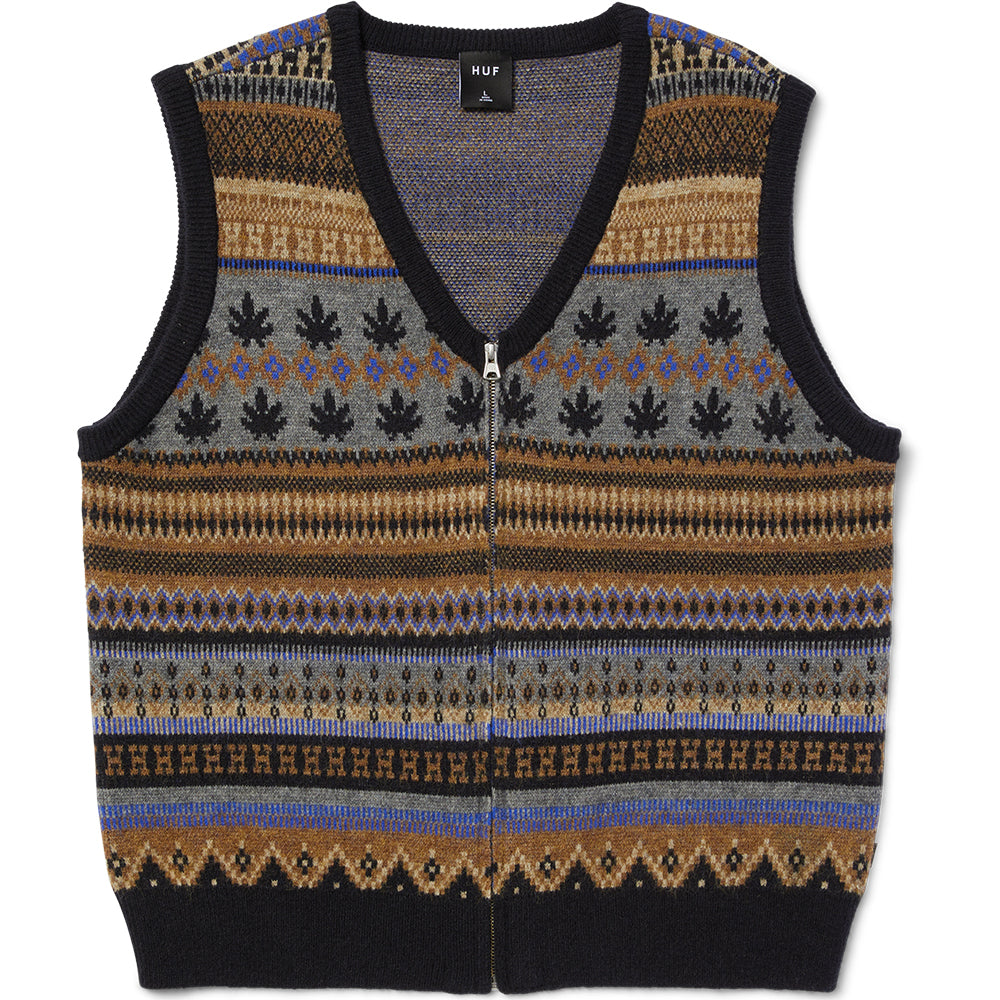HUF Gilbert Sweater Vest Multi | NOTE shop