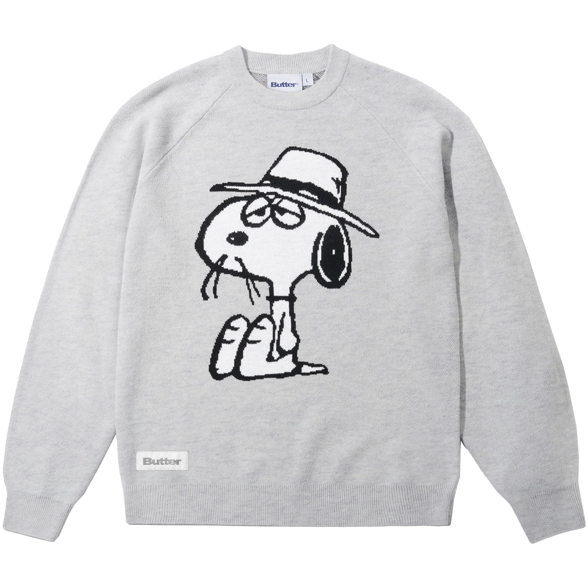 Butter Goods x Peanuts Spike Knit Sweater Ash | NOTE shop