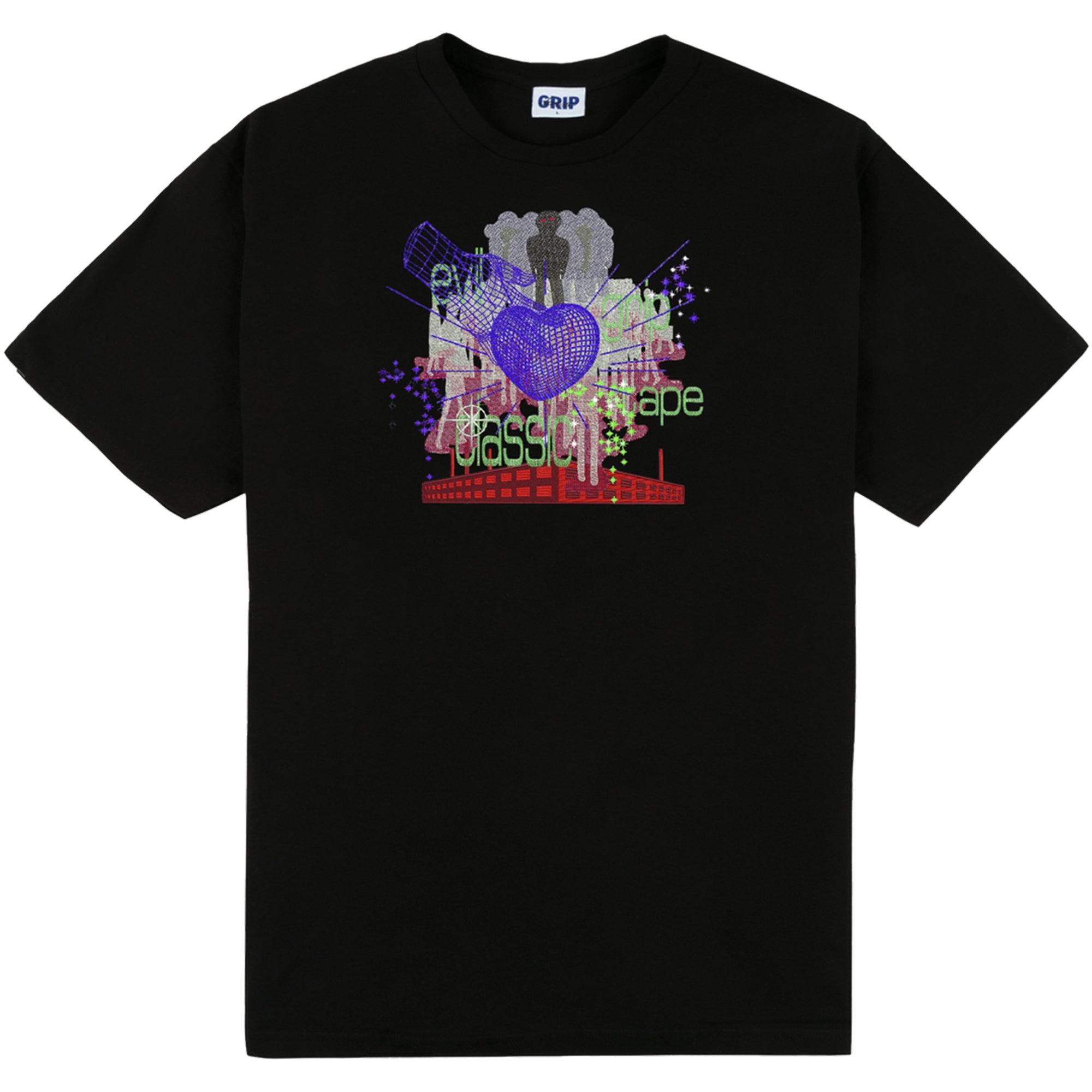 Classic Grip x AOI Purple Heart Tee Black | NOTE shop