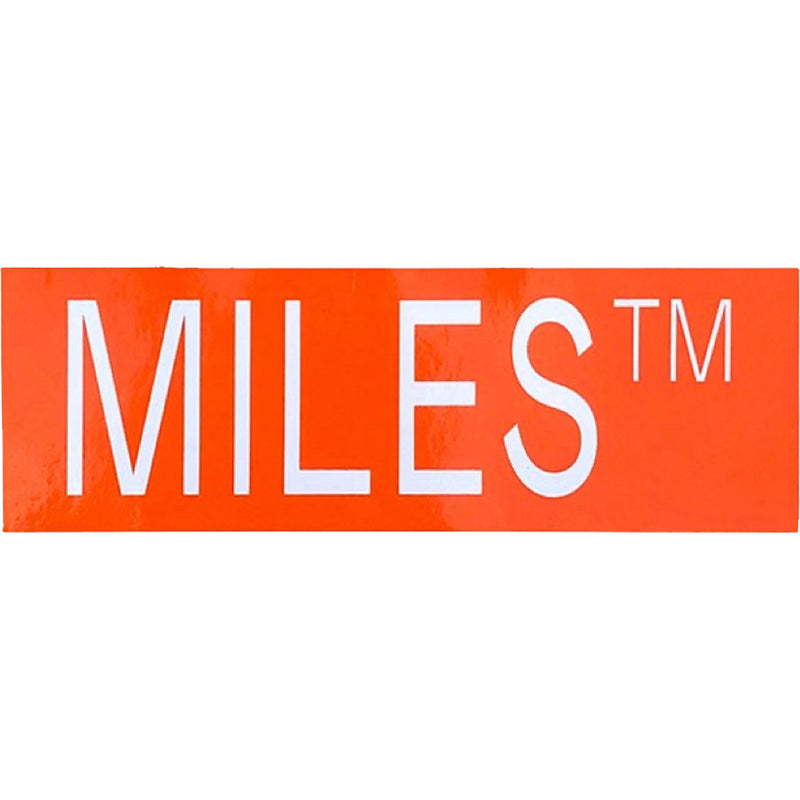 Miles Logo Sticker safety orange | Note Shop